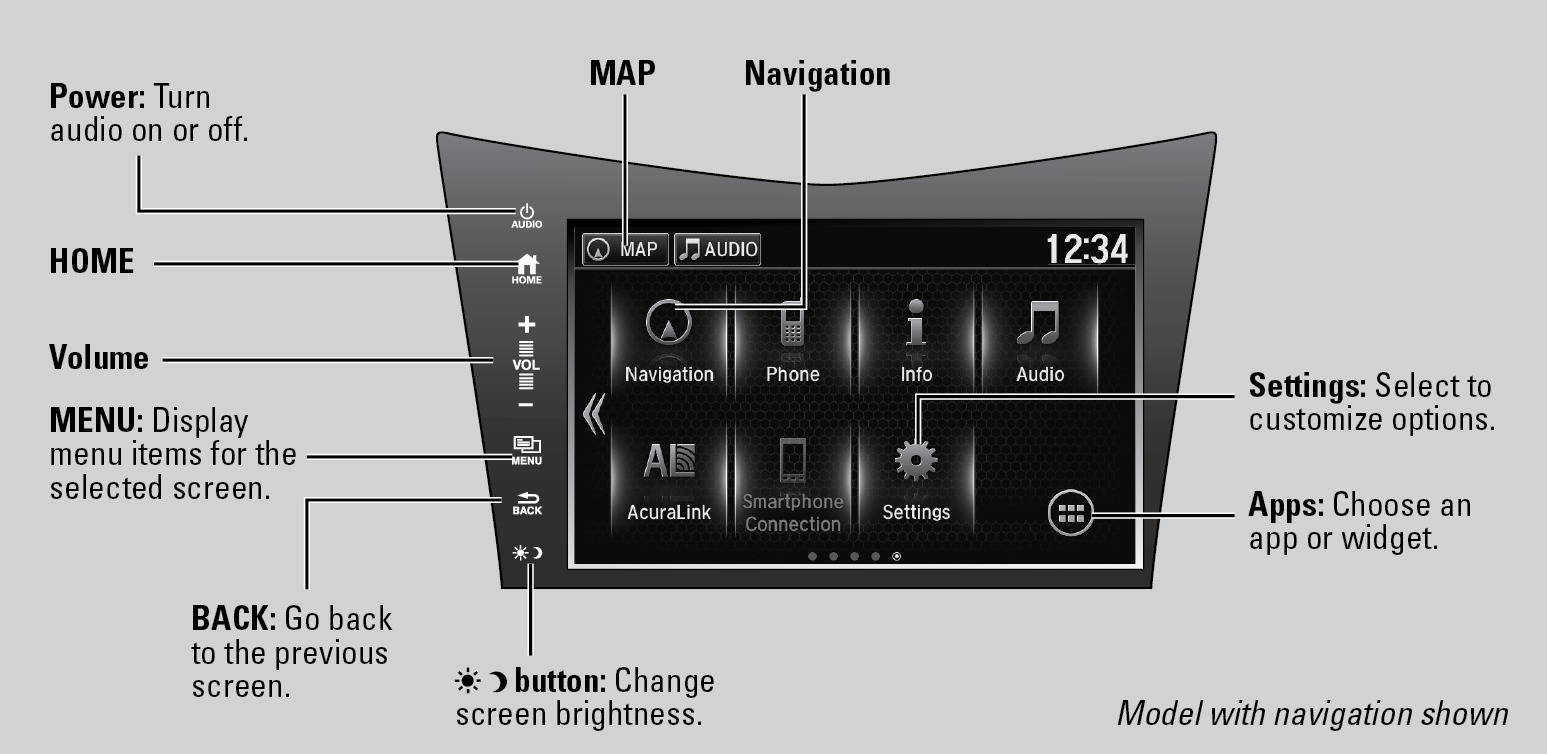 Operating Display 2018 Acura NSX | Owner’s Manual